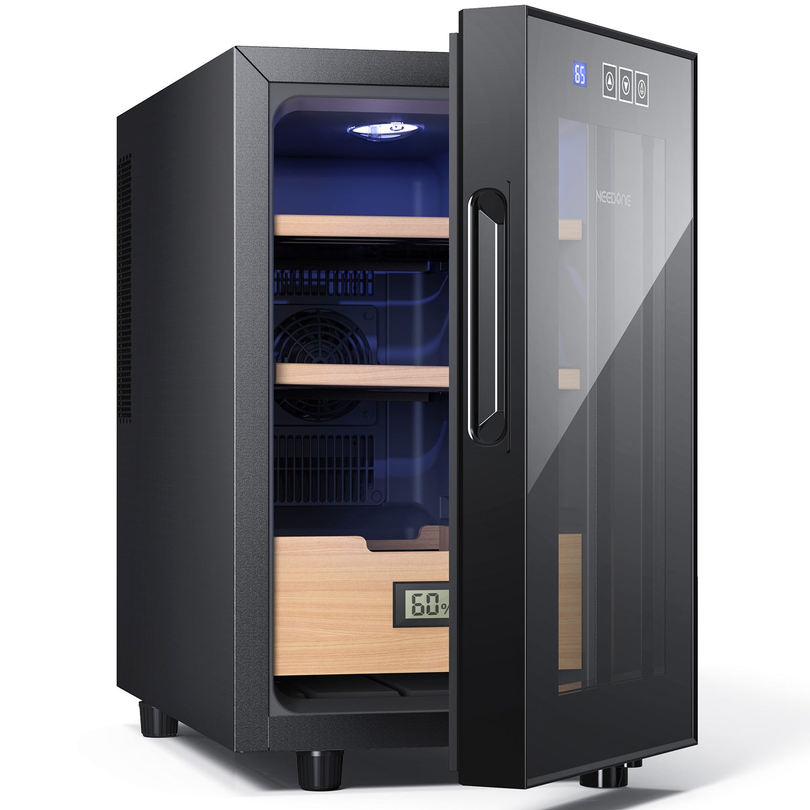 Cigar Humidor, 23L Cooling Electronic Cabinet - NEEDONE