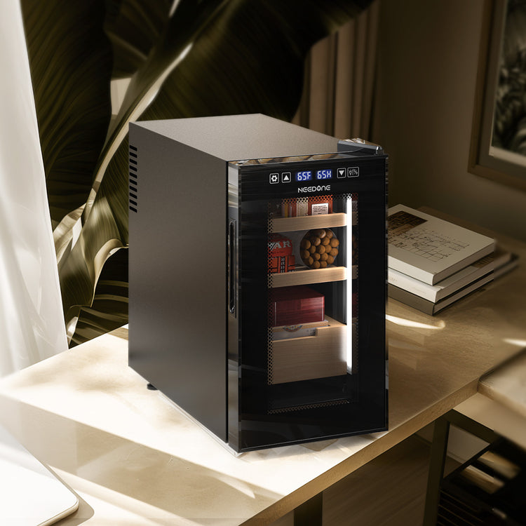 Cigar Humidor, 23L Temperature Humidity Control - NEEDONE