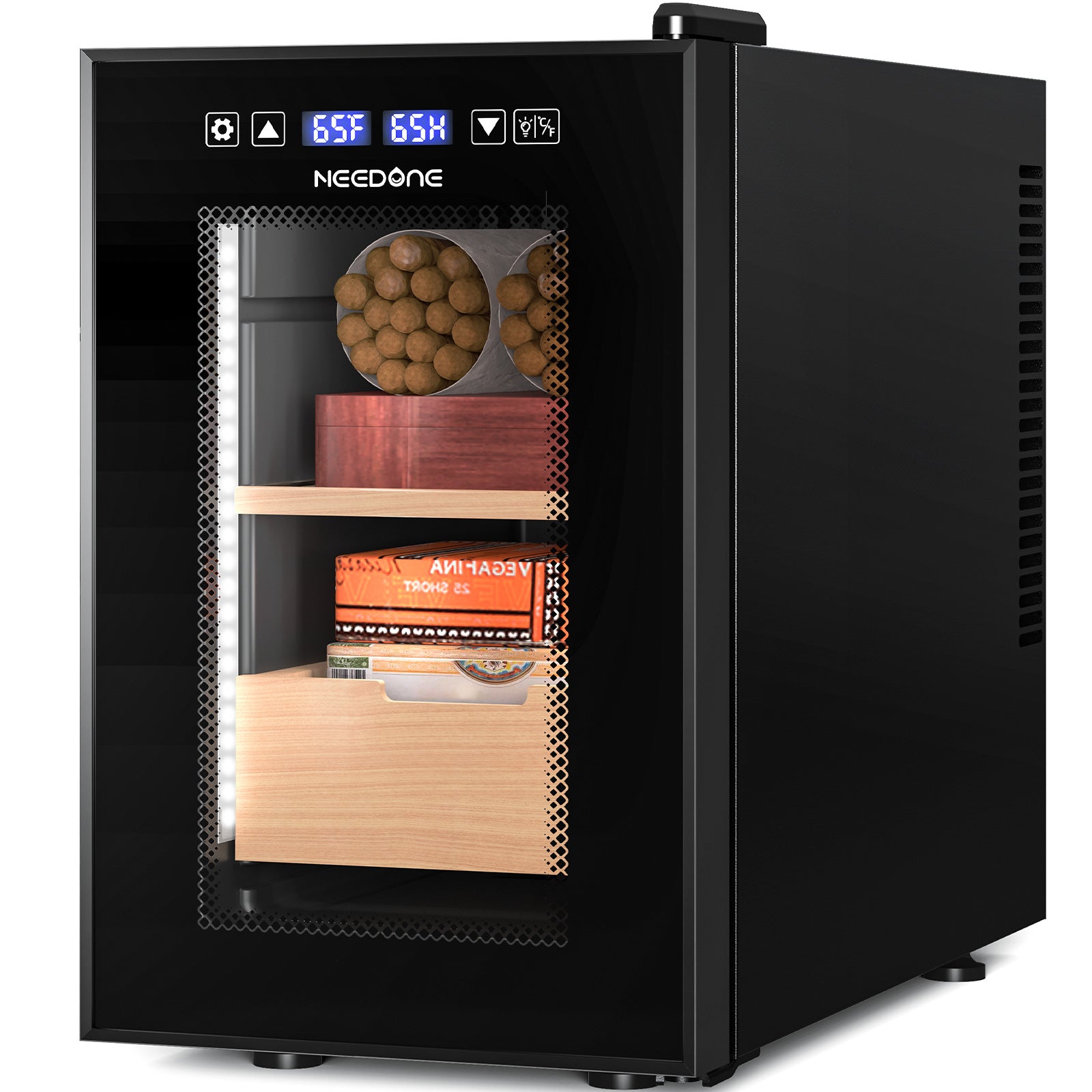 Cigar Humidor, 16L Pro Temp Humidity Control - NEEDONE